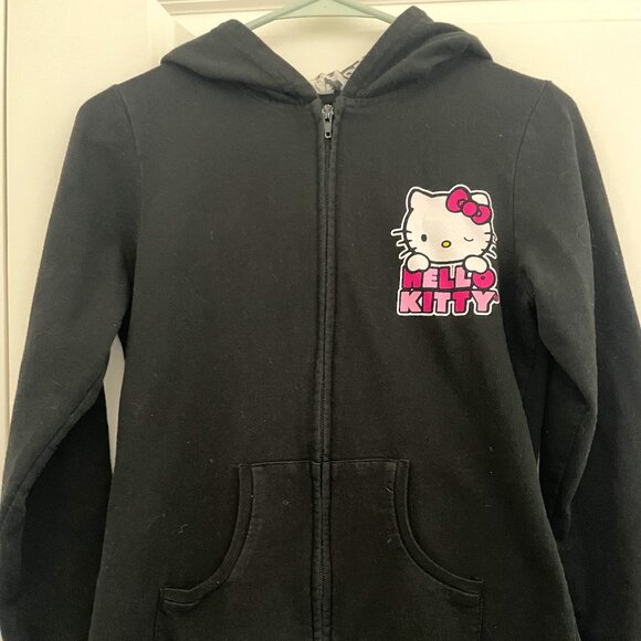 Jackets & Coats | Hello Kitty Print Zip Up Hoodie | Poshmark